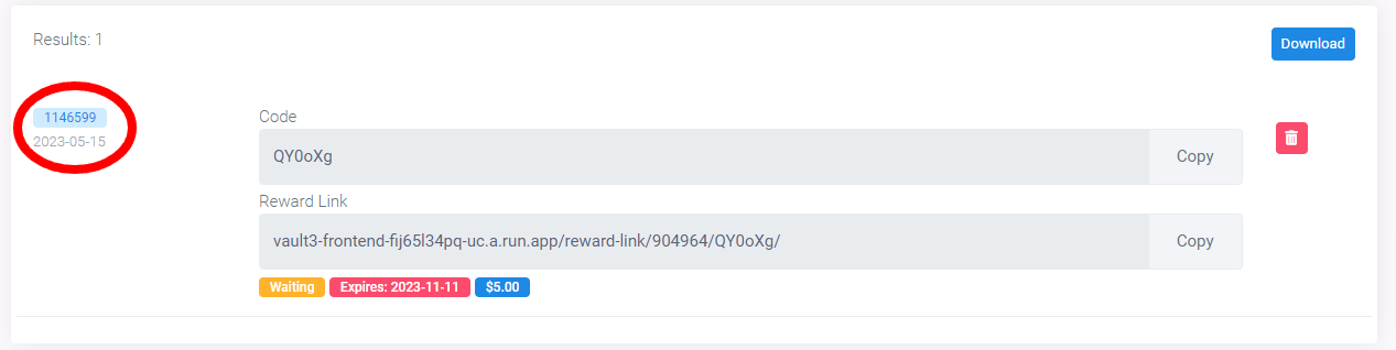 What does the ID field mean? - Promotion Vault Customer Center
